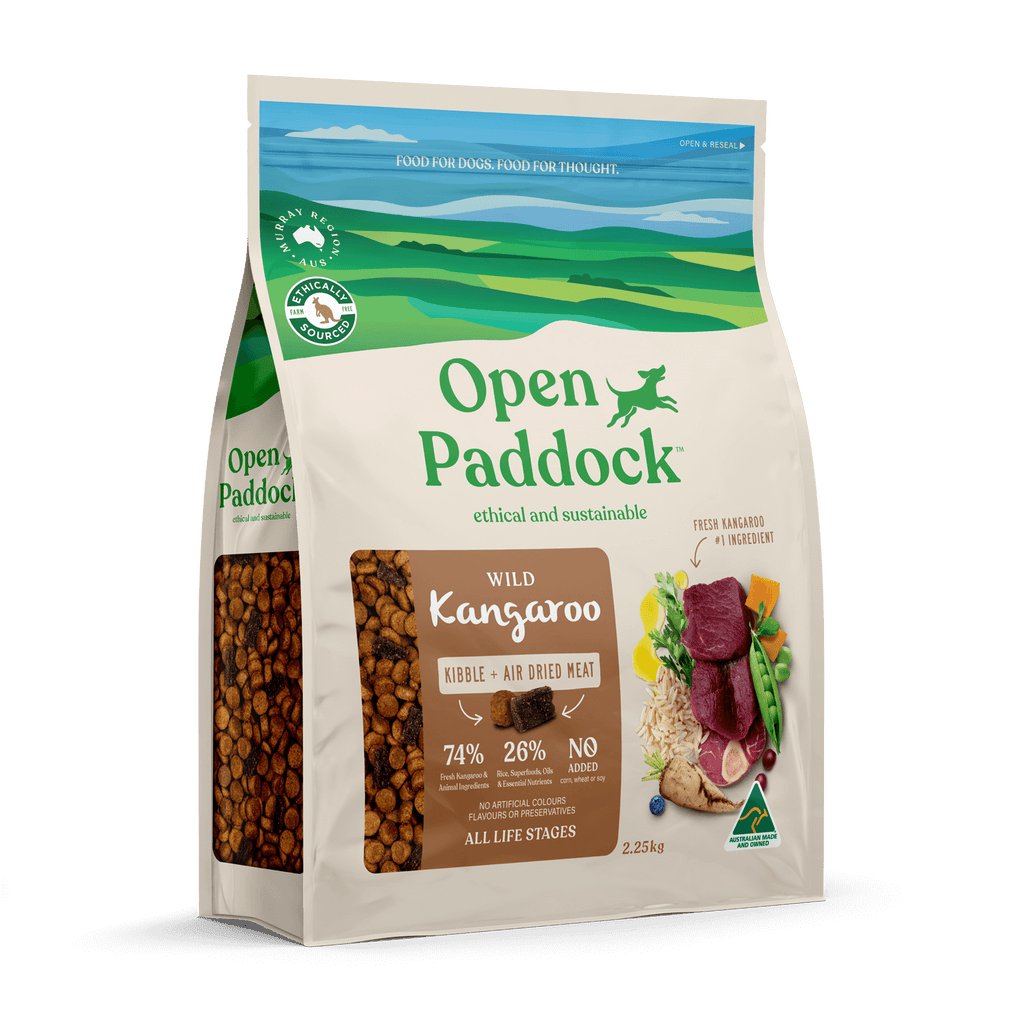 Wild Kangaroo Kibble + Air Dried Meat | OPEN PADDOCK™